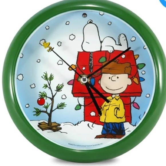 Wall Decor | Peanuts Holiday Charlie Brown Christmas 8 Clock | Poshmark
